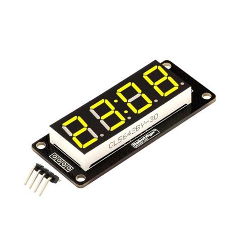 MODULO LED DISPLAY RELOJ DIY TM DIG SEGMENTOS LED P AMARILLO Starware