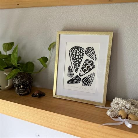 Lokelani Rose Linocut Print Official Island Flower Of Maui Original Hand Printed Artwork Made