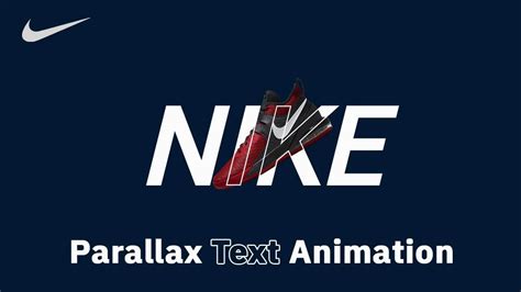 Nike Shoes Parallax Text Outline Effect Stackfindover