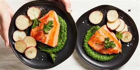 Salmon With Parsley Puree Oregonian Recipes