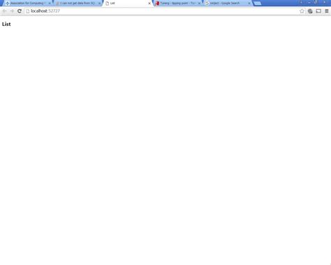 Asp Net Mvc I Can Not Get Data From SQL Server Via Entity Framework Stack Overflow