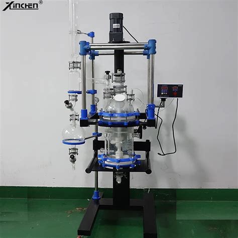 Laboratory Jacketed Glass Nutsche Filter Reactor For Hemp Oil Crystallization Reaction