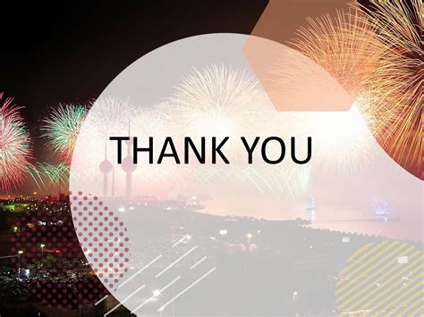 Firework And Illust Free PPT Template Design