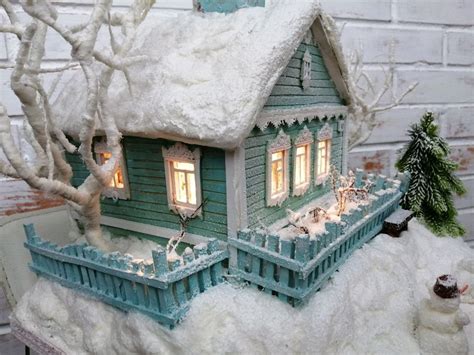 Новогодний домик своими руками - фото и картинки: 72 штук
