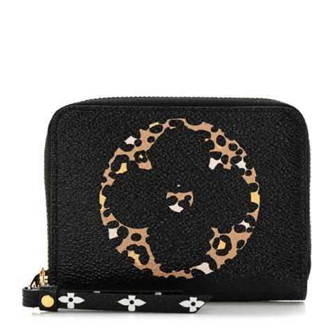 Louis Vuitton Monogram Giant Jungle Zippy Coin Purse Black 1306614