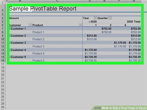 How To Edit A Pivot Table In Excel 11 Steps With Pictures