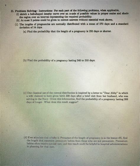 solved ii problem solving instructions for each part of