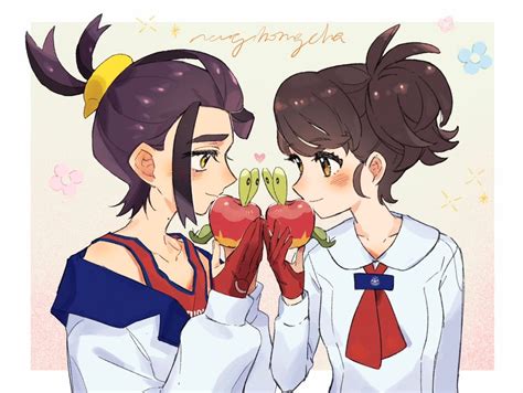 Juliana Kieran And Applin Pokemon And 1 More Drawn By Nai Gai Hongcha Danbooru