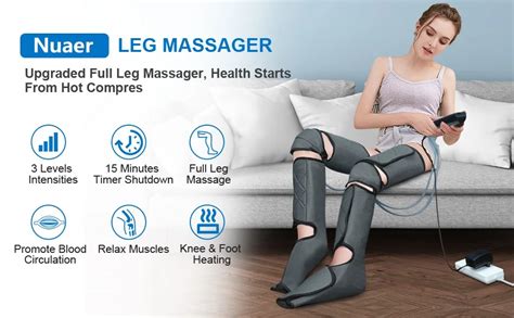 Массажер для ног с воздушным давлением на 360 ° способствует циркуляции ...