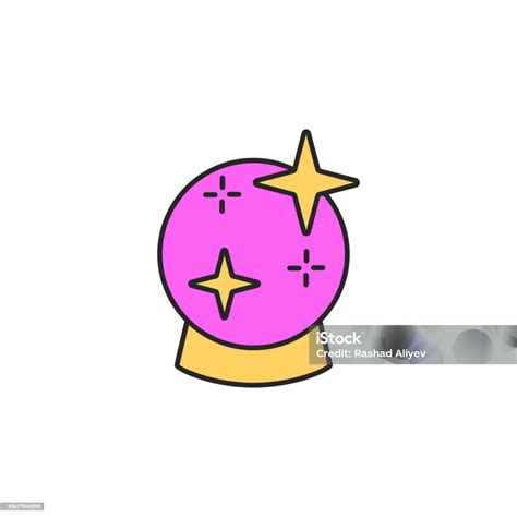 매직 볼 아이콘입니다 모바일 개념 및 웹 응용 프로그램에 대 한 마법의 아이콘의 요소입니다 웹 및 모바일 색상 마술 공 아이콘을 사용할 수 있습니다 개념에 대한 스톡 벡터