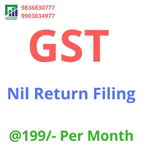 GST Nil Return Filing In Kolkata