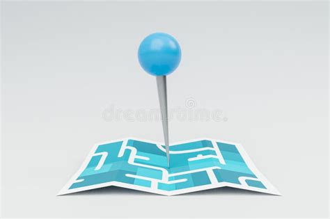 Blue Location Pin Mark On Street Map Icon Travel And Navigation Concept