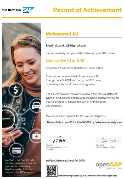 mohammed ali on linkedin recently i achieved sap certification in