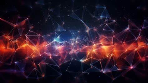 Abstract Background 3d Polygon Texture Stock Illustration