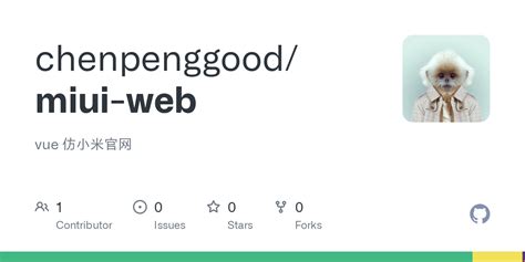 GitHub chenpenggood miui web vue 仿小米官网