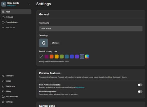 Glide Dashboard Updates Team Switcher App Folders And More 🆕 General Glide Community