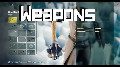 Assassins Creed Unity Weapons Youtube