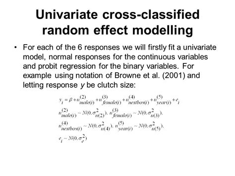Random Effect Modelling Of Great Tit Nesting Behaviour Ppt Video Online Download