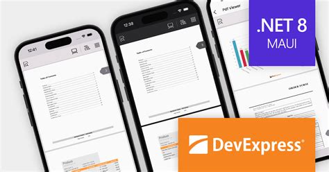 在移动设备上显示pdf文件 Devexpress Netmaui Pdf Csdn博客