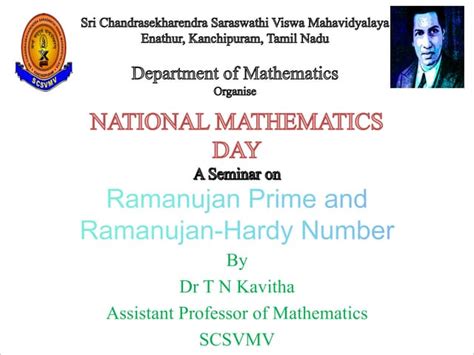 Ramanujan Work And Ramanujan Prime Ramanujan Magic Square Pdf