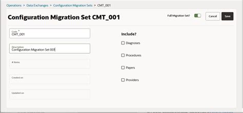 Creating A Migration Set Oracle Health Insurance Claims Adjudication And Pricing 4241