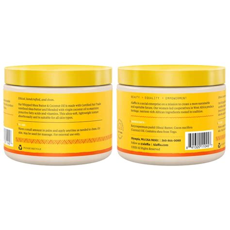 Alaffia Whipped Shea Butter And Coconut Oil Black Owned