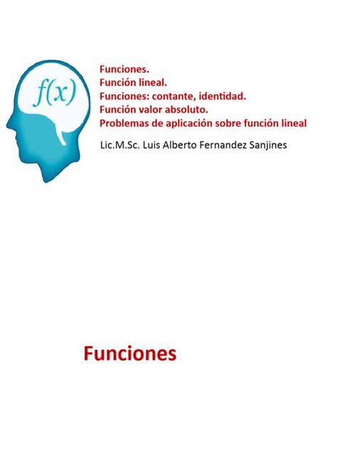 Funciones Pdf Función Matemáticas Matemática Elemental