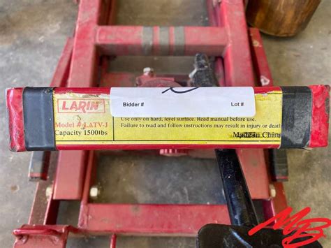 Larin Atv Jack 1500 Pound Capacity Model Latv J Musser Bros Inc