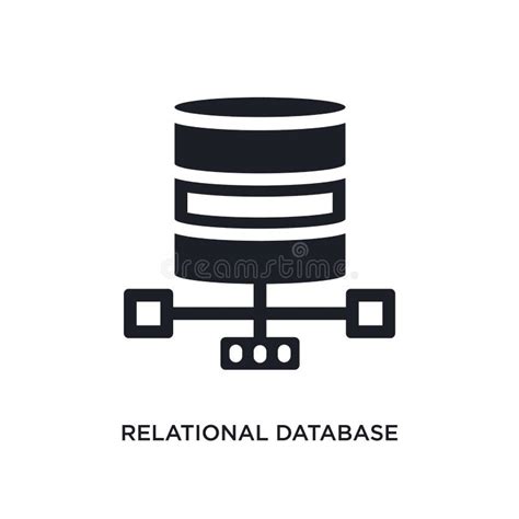 Relational Database Data Table Related Symbol Vector Illustration Concept Stock Vector