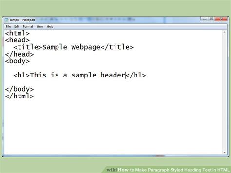 How To Make Paragraph Styled Heading Text In Html 10 Steps