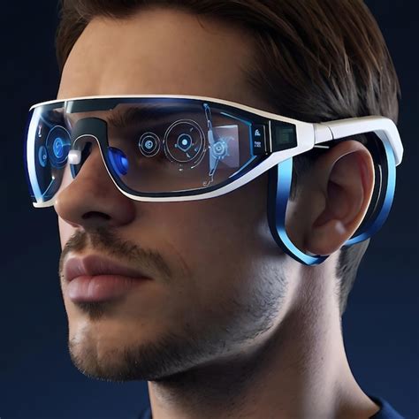 Futuristic Virtual Reality Headset On Reflective Surface Premium Ai Generated Image