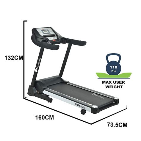 PowerMax Fitness HP TAM AC Motorized Treadmill With MP IPad Holder For Home Kg