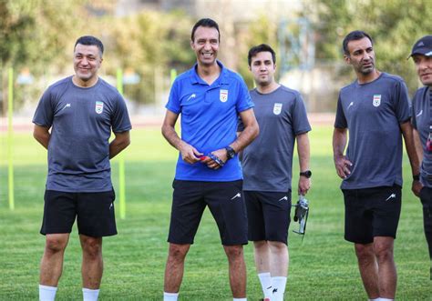 تمرین تیم ملی امید با حضور کیومرث هاشمی و اصحاب رسانه طرفداری