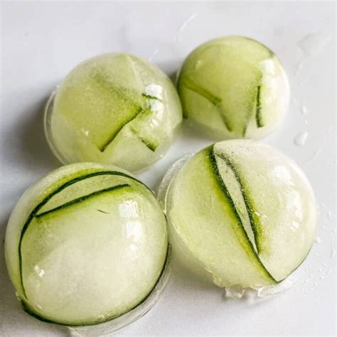 Best Cucumber Ice Cubes Freezer Foodie