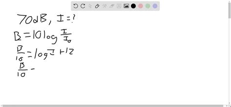 SOLVED The Decibel Level Of The Sound From A Certain Hair Dryer Is Measured At DB Find The