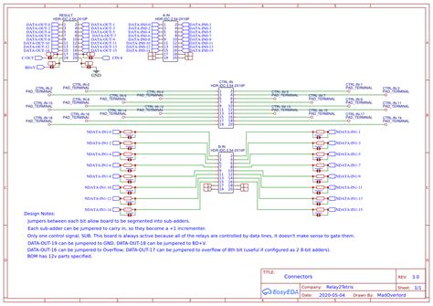 Zuse Relay Adder Oshwlab