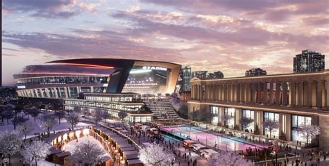 Manica Designs Glass Fronted Stadium For Chicago Bears