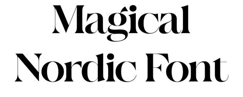 Magical Nordic Font Dafont Style