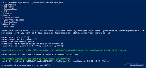 Set Up Manager For Office 365 Users Based On The Users Property