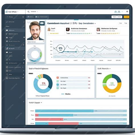 A Crm User Interface Showcasing Features For Managing Customer Interactions Premium Ai