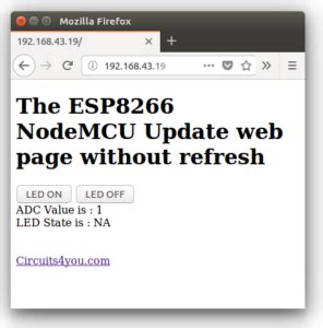 ESP Ajax Update Part Of Web Page Without Refreshing Circuits You