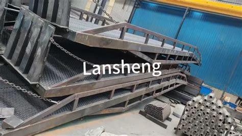 Lansheng Mobile Load Ramp Loading Ramp Loading Dock Ramp Scissor Lift Dock Ramp Container Load