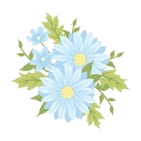 하늘색꽃 도안 벡터 Freepik에서 무료 고품질 벡터를 다운로드하세요 Freepik