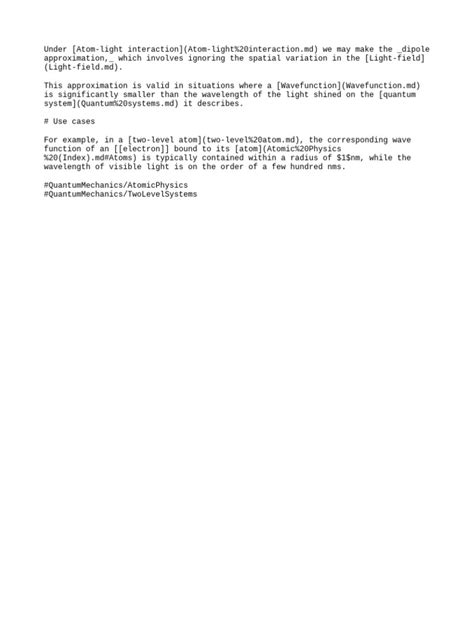 Dipole Approximation Pdf