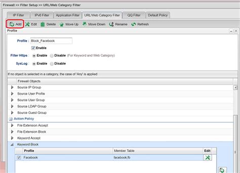 Blocking A Website By Url Content Filter And Dns Filter Draytek