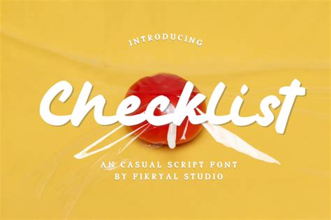 Checklist An Casual Script Font