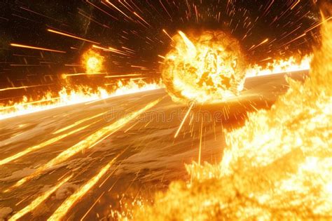 Molecular Collision Energy Explosion Stock Illustration Illustration