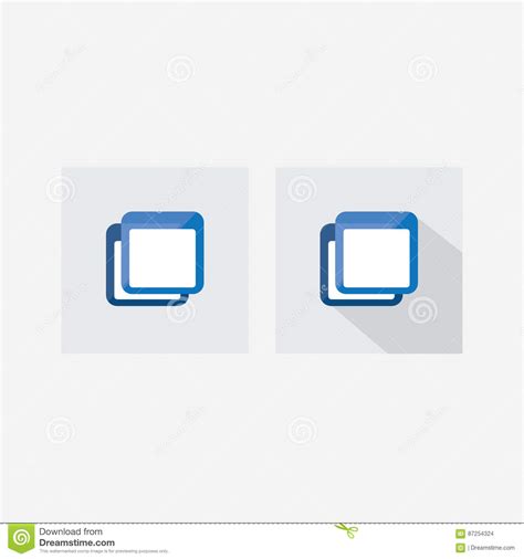 Set Minimized Windows Stock Vector Illustration Of Icon