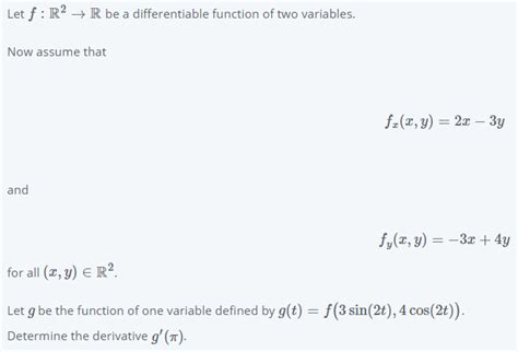 solved let f r2 r be a differentiable function of two