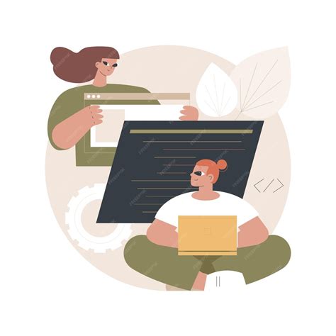 Free Vector Computer Programming Camp Concept Illustration